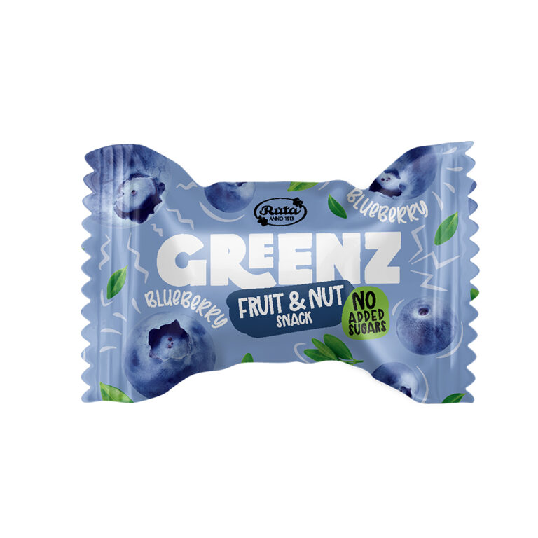 Vaisių ir riešutų užkandžiai su mėlynėmis „Greenz blueberry“, 1 kg ...